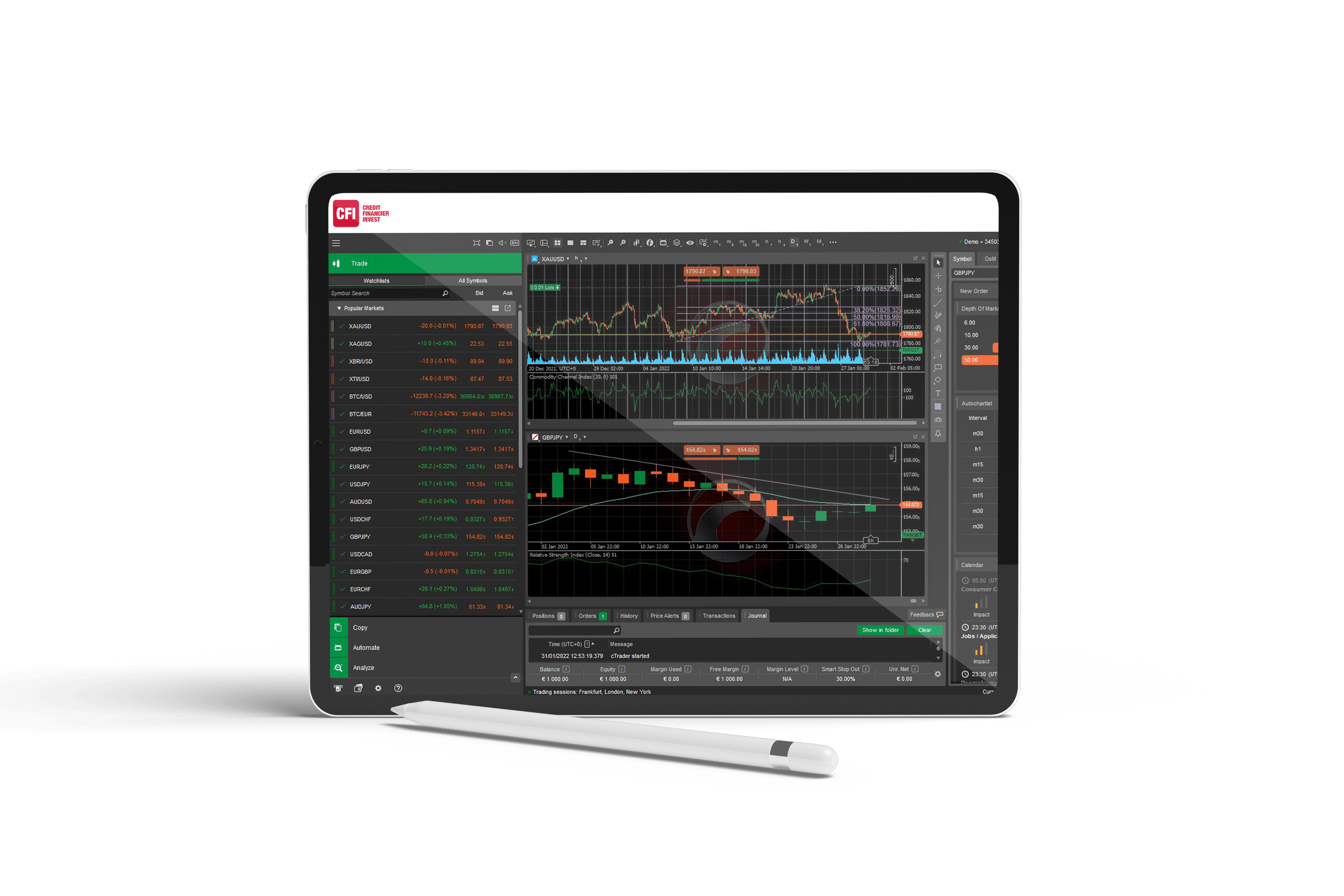 cTrader Platform in Jordan – Download cTrader: Try Demo | CFI